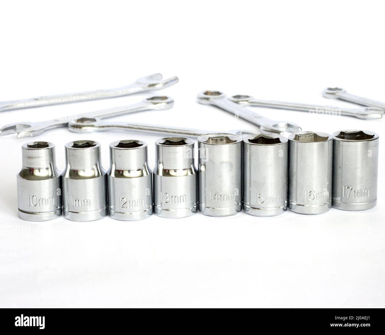 Row of spanners hi-res stock photography and images - Alamy