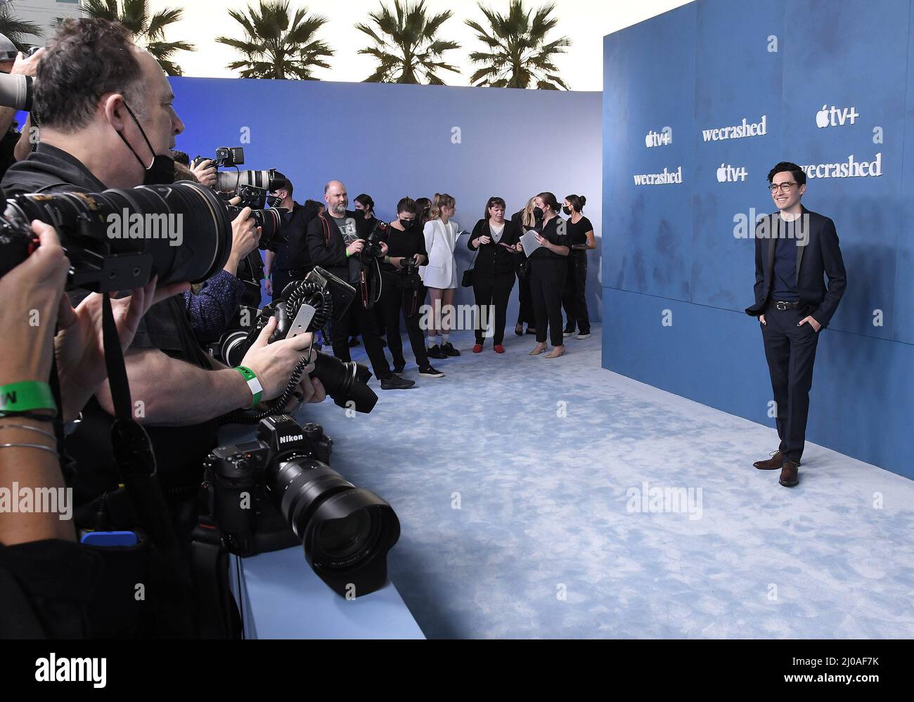 Los Angeles, USA. 17th Mar, 2022. Troy Iwata arrives at Apple TV 's ...