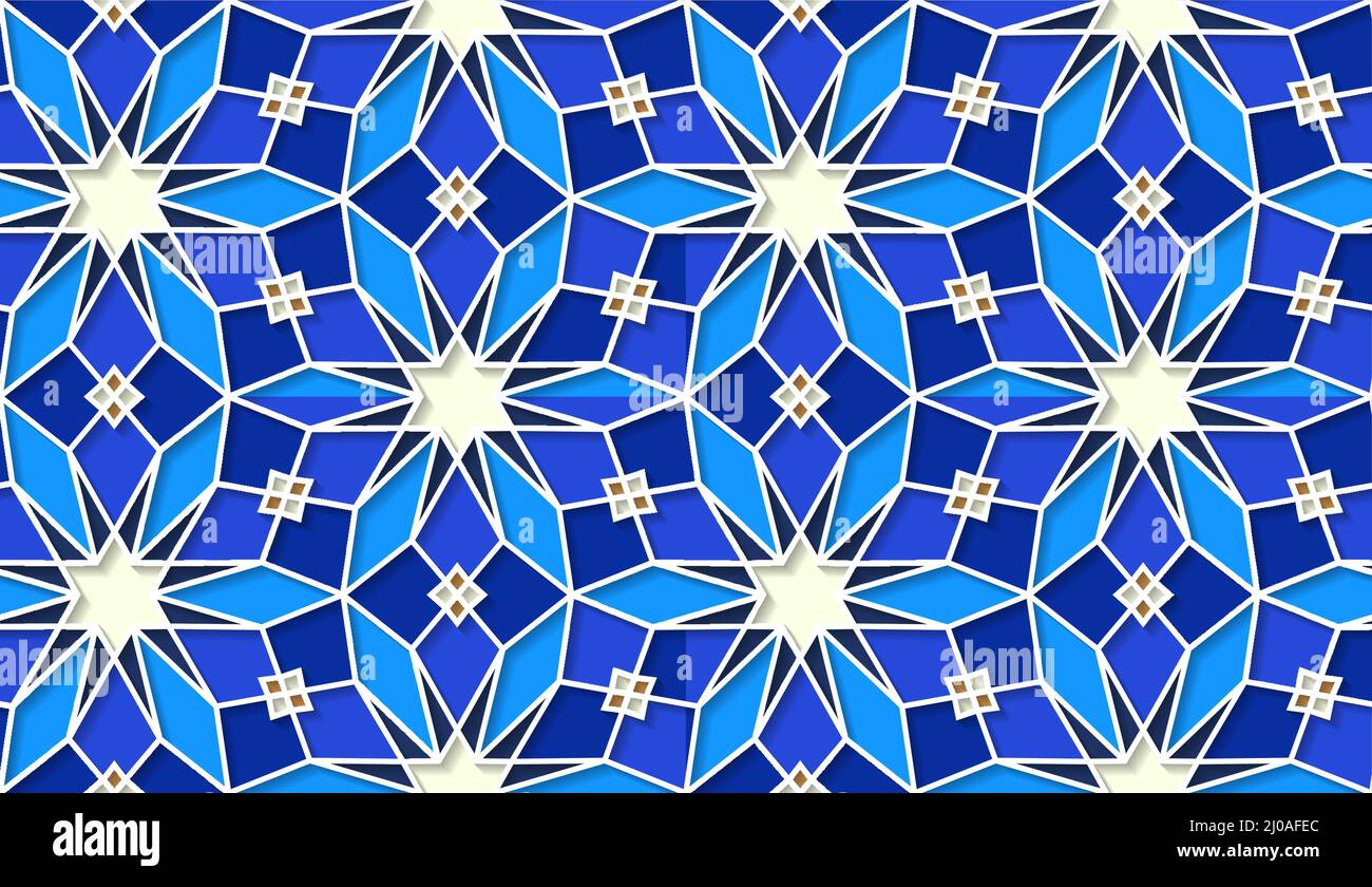 Arabic seamless girih pattern with classic islamic culture ornament ...