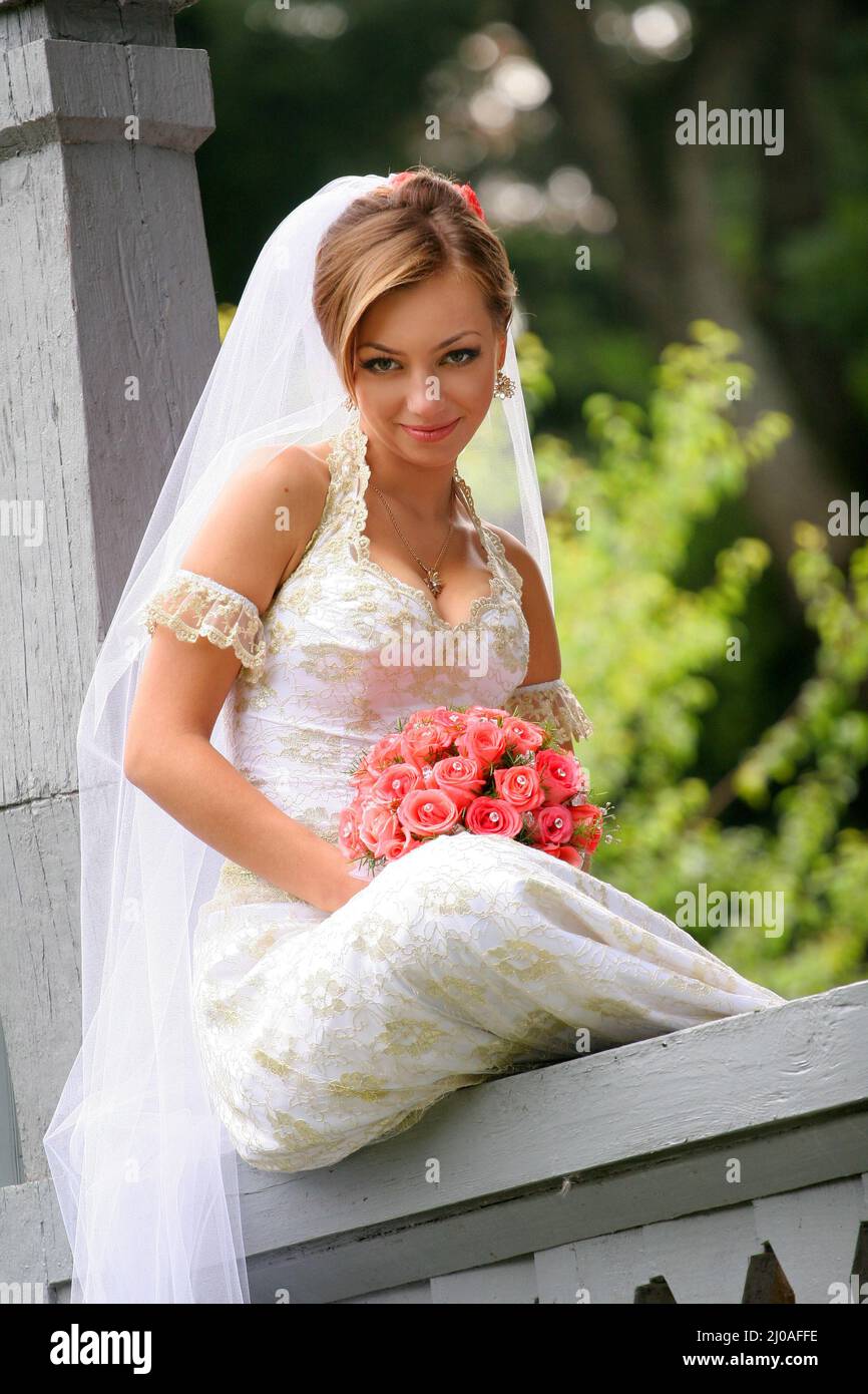 Portrait of the bride Stock Photo - Alamy