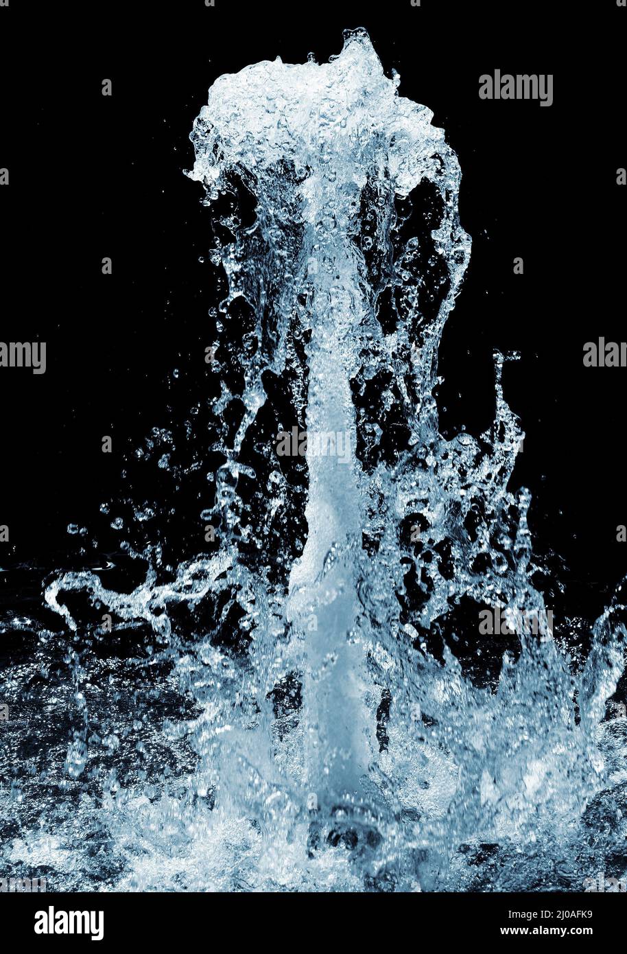 Waterfall isolated on black Stock Photo - Alamy