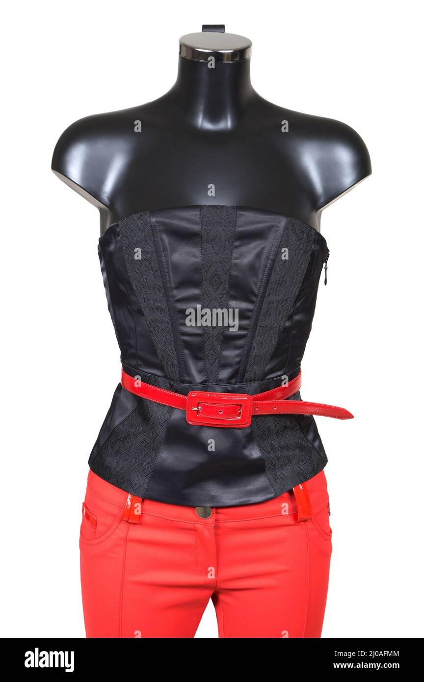 Model fashion show red Cut Out Stock Images & Pictures - Alamy