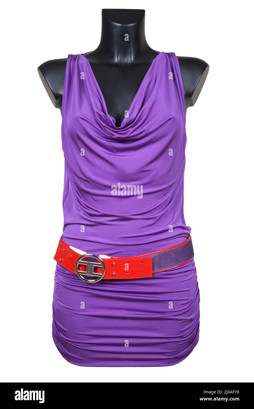 Violet female dress Stock Photo - Alamy