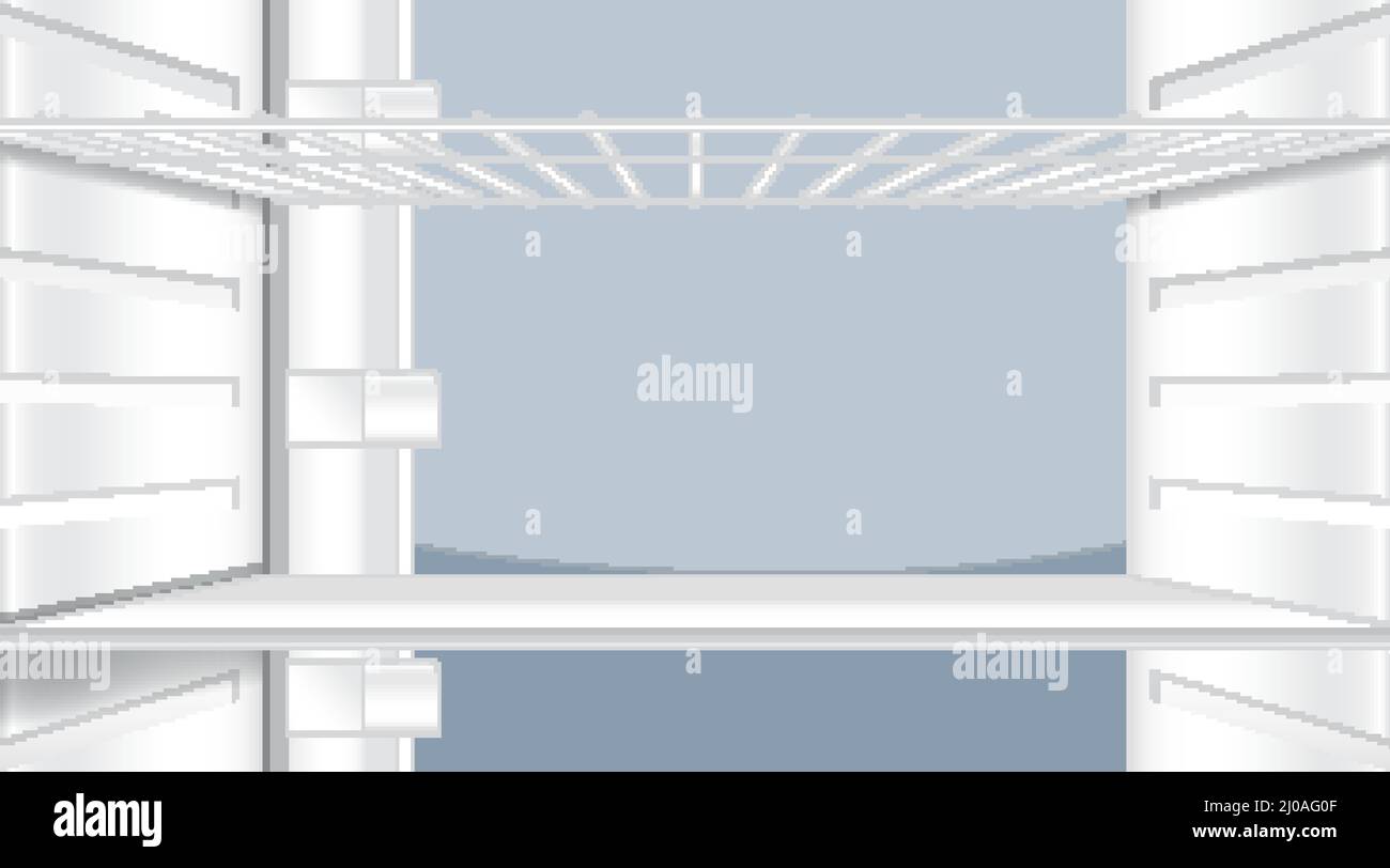 Close up an inside the refrigerator illustration Stock Vector Image ...