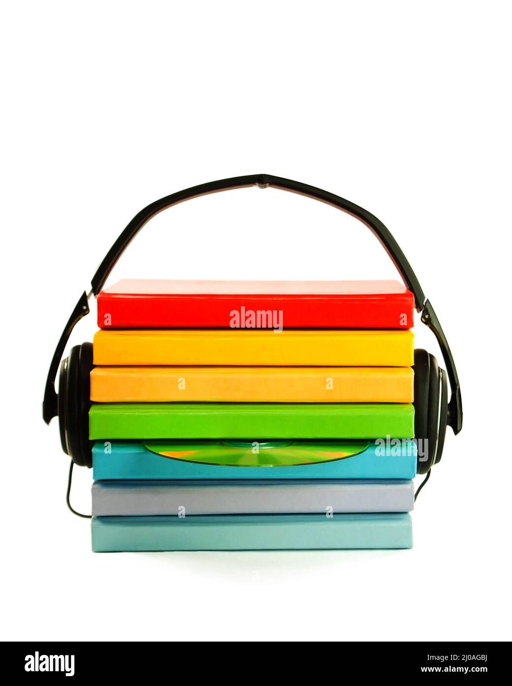Audiobooks stack books headphones hi-res stock photography and images ...