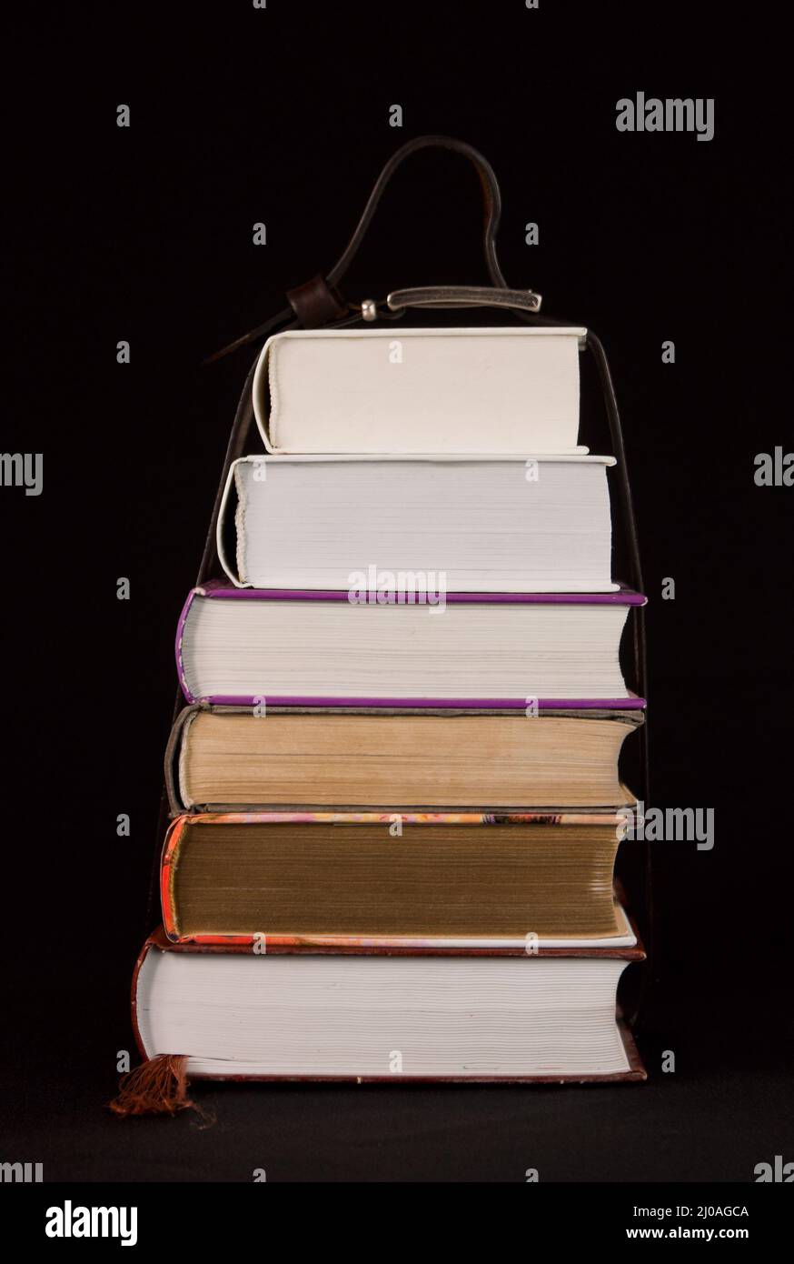 Books on belt hi-res stock photography and images - Alamy
