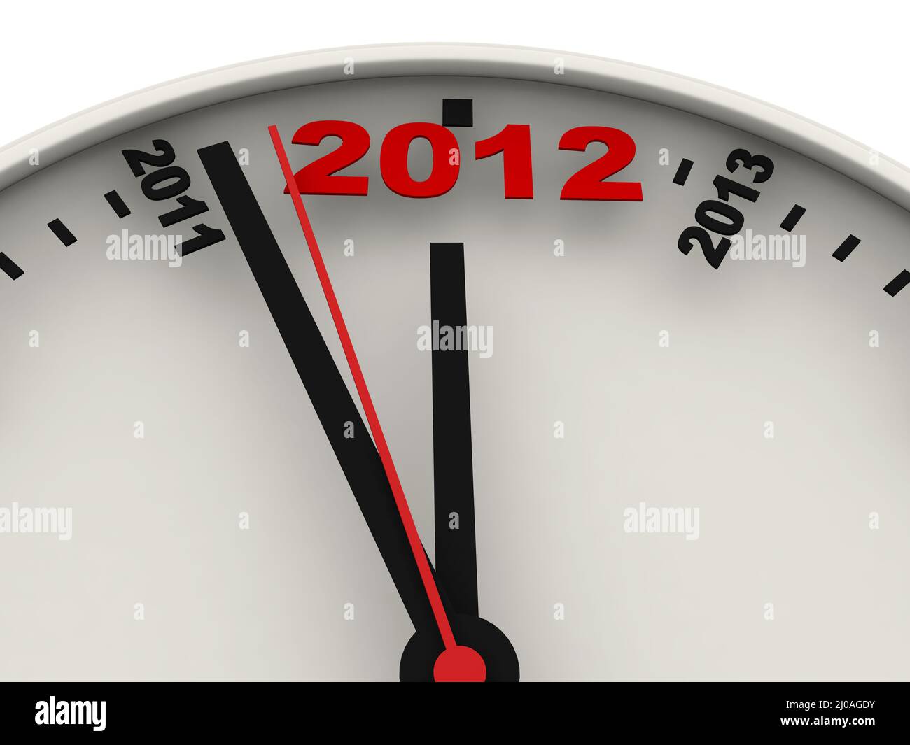 New Years clock Stock Photo - Alamy