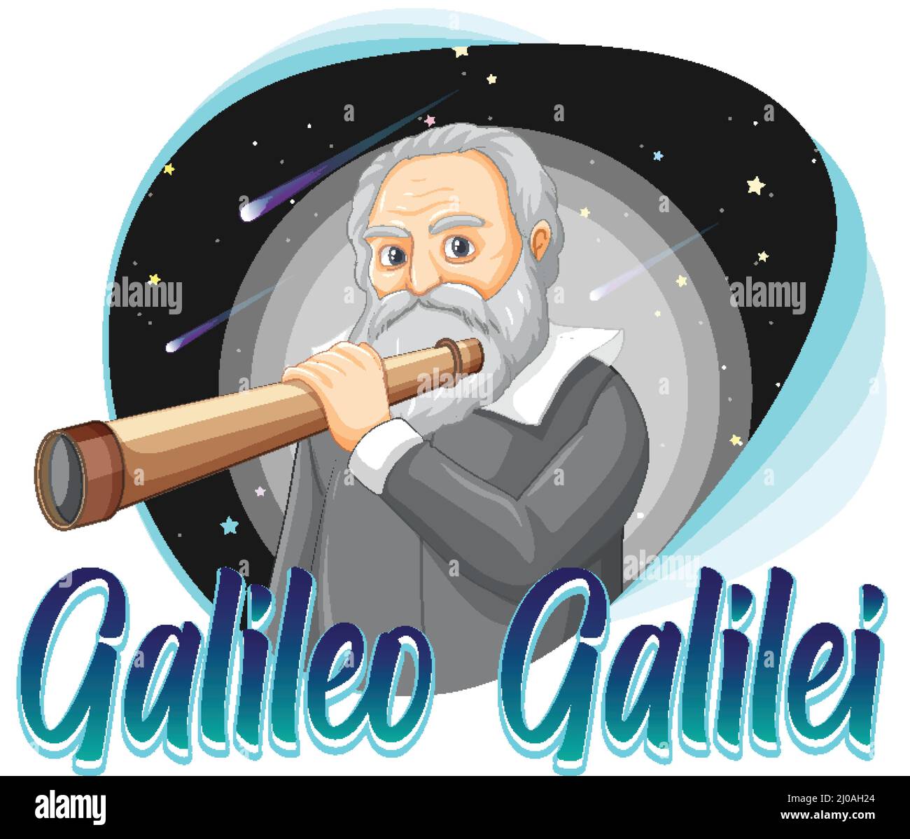 Scientist galilei Stock Vector Images - Alamy