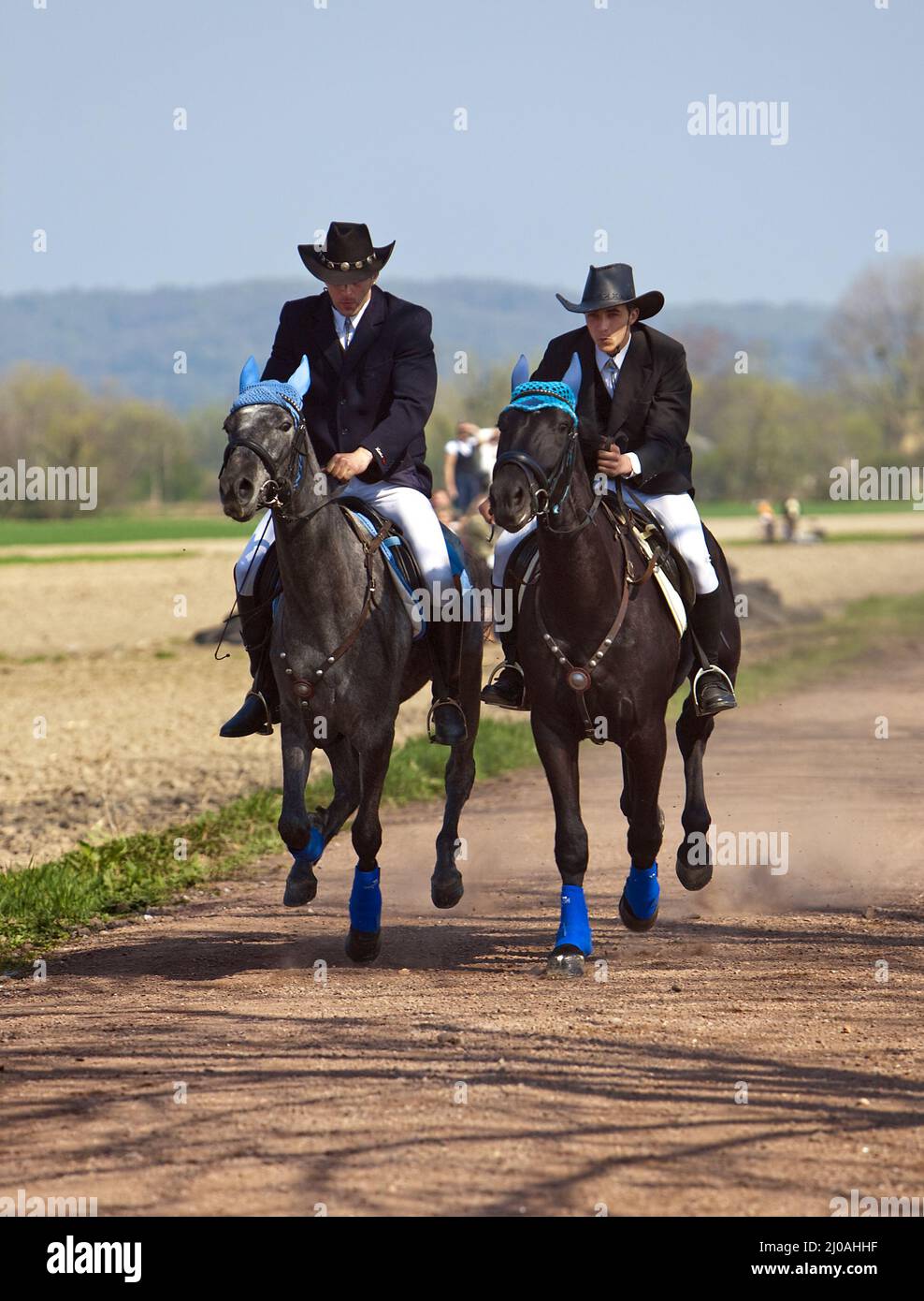 Traditional horseback riding Stock Photo - Alamy