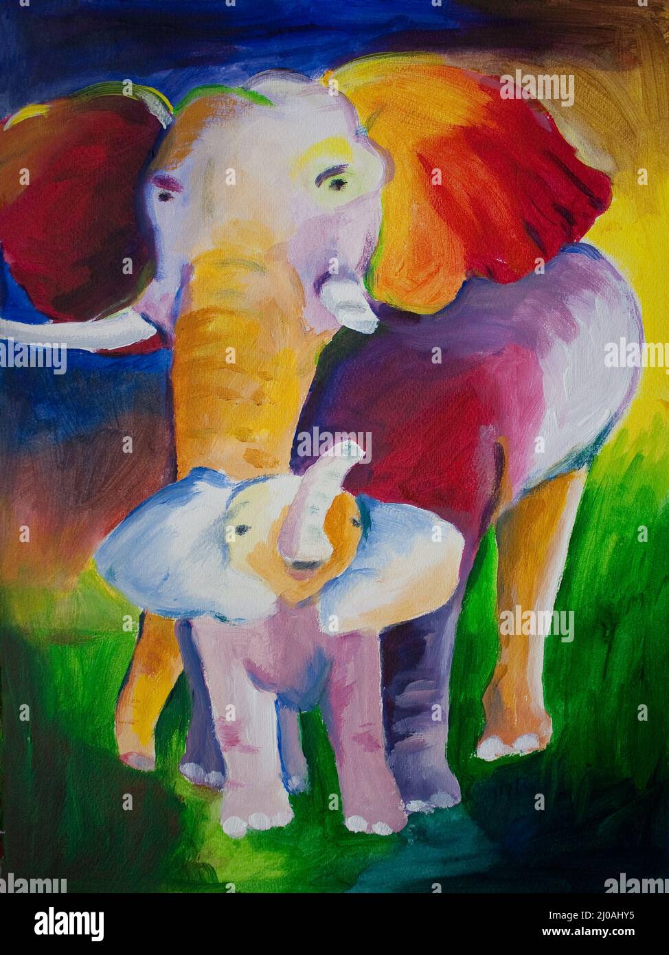 Purple elephants ear hi-res stock photography and images - Alamy