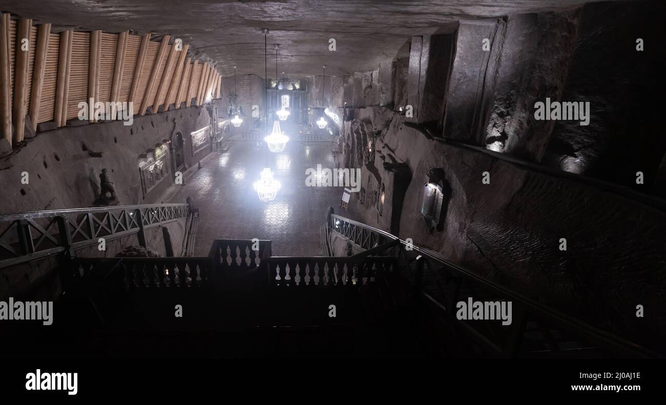 Chapel of Saint Kinga in salt mine in Wieliczka, Poland Stock Photo - Alamy