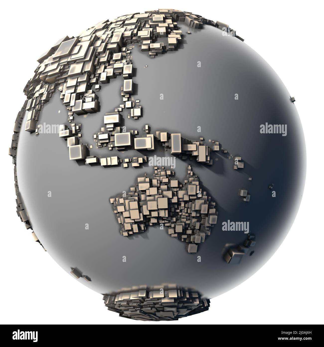 Metal Earth - the block structure Stock Photo - Alamy