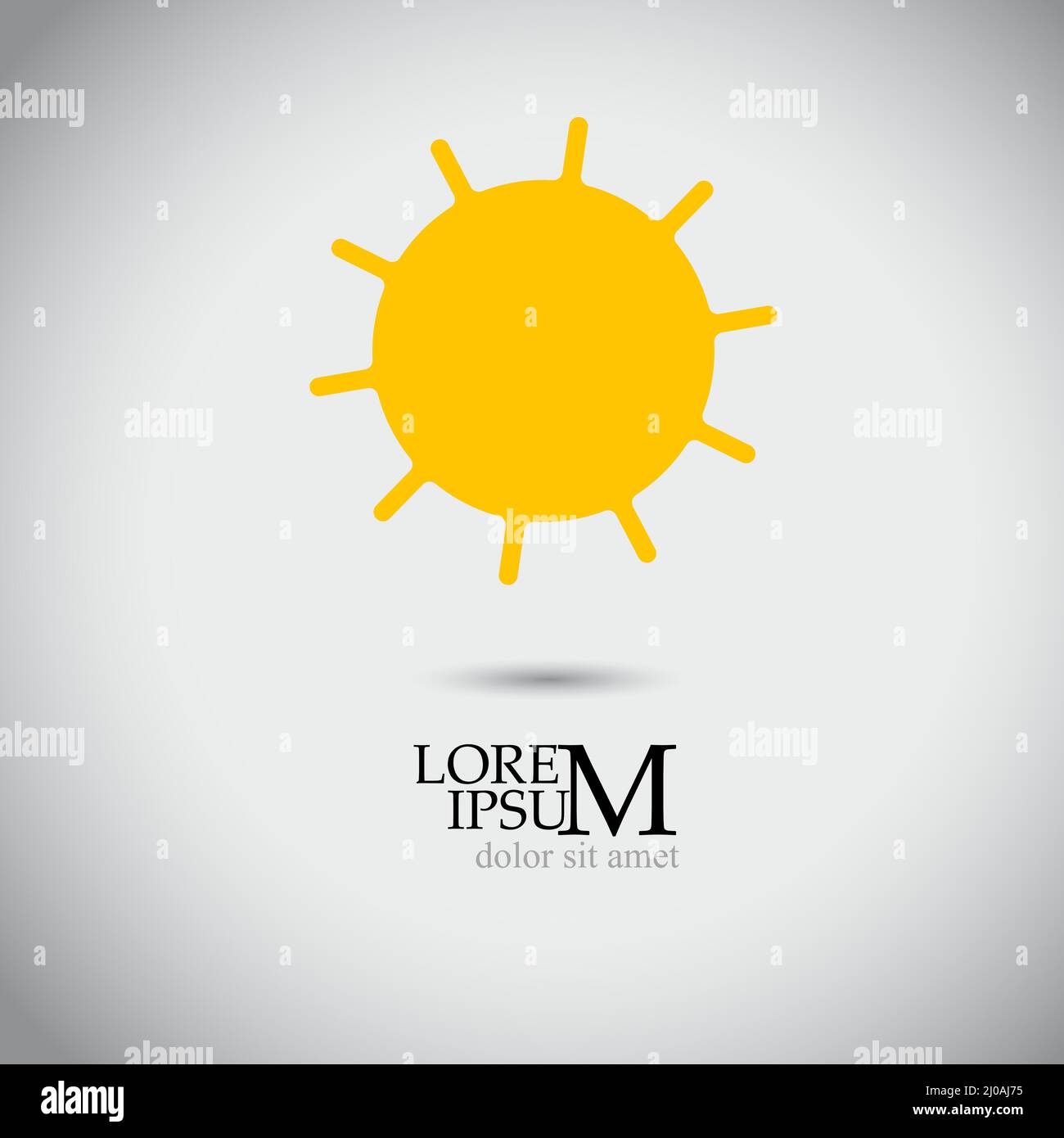 Simple sun. Flat design. Vector illustration Stock Vector Image & Art ...