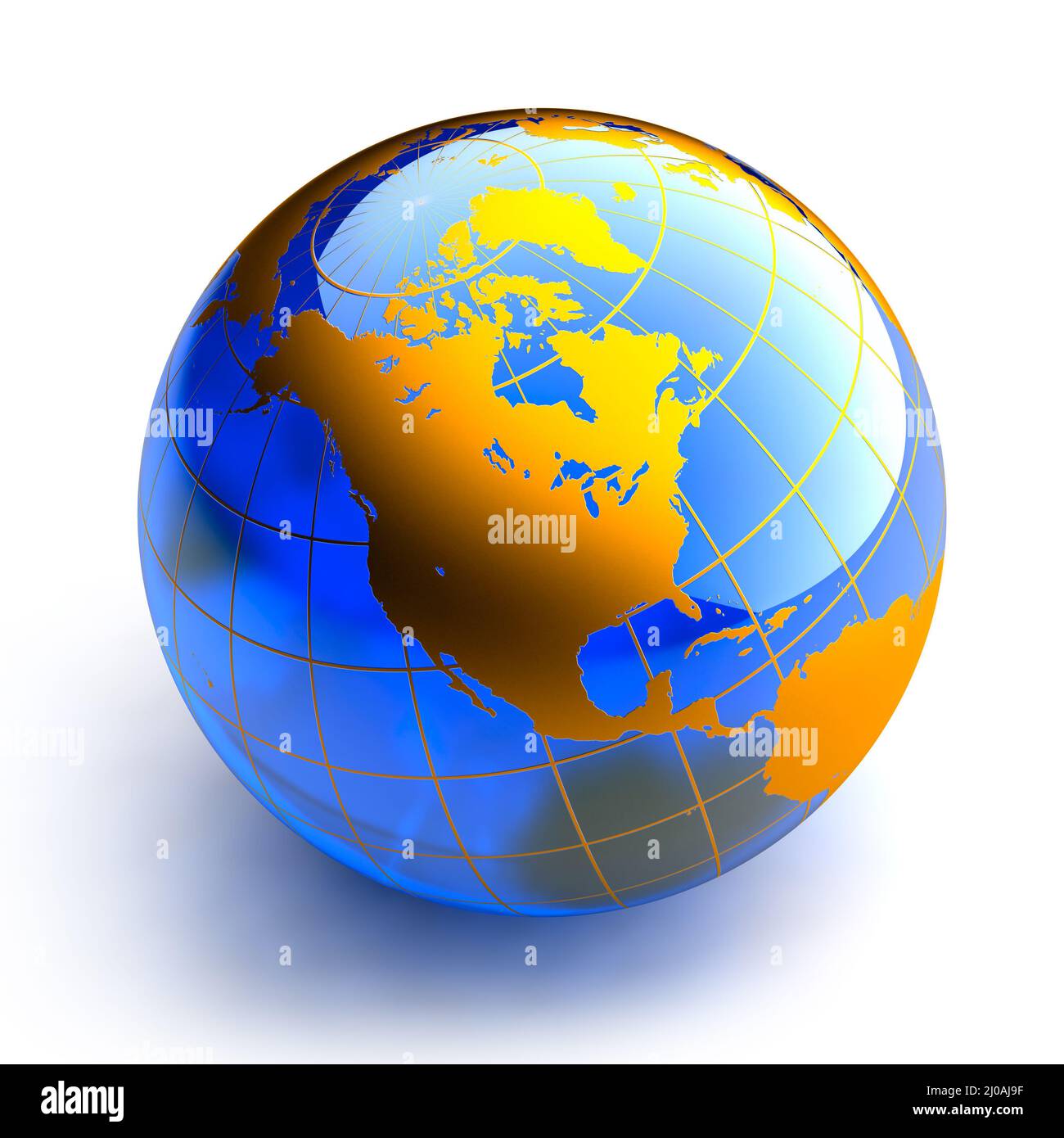 Glass globe earth map 3d hi-res stock photography and images - Alamy
