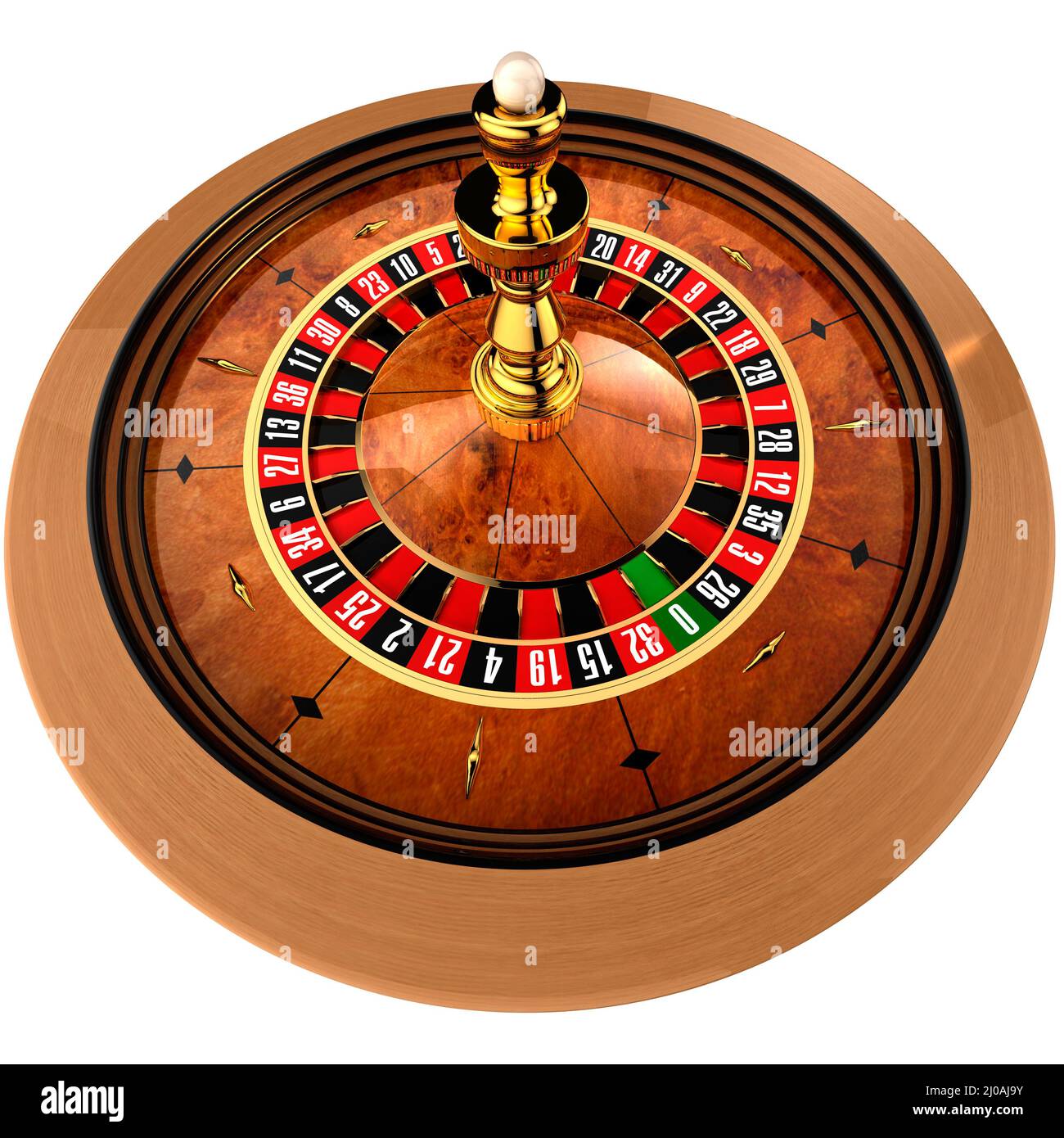 White ball on roulette wheel Cut Out Stock Images & Pictures - Alamy