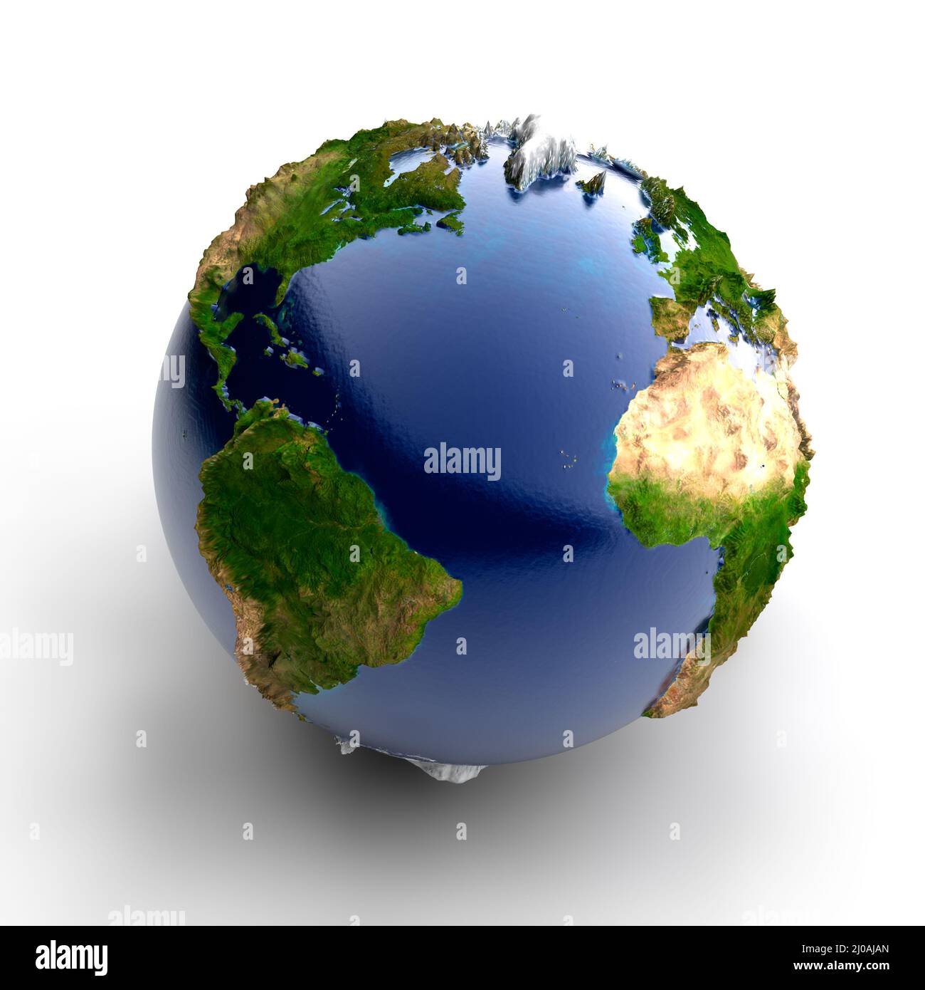 Miniature real Earth Stock Photo - Alamy