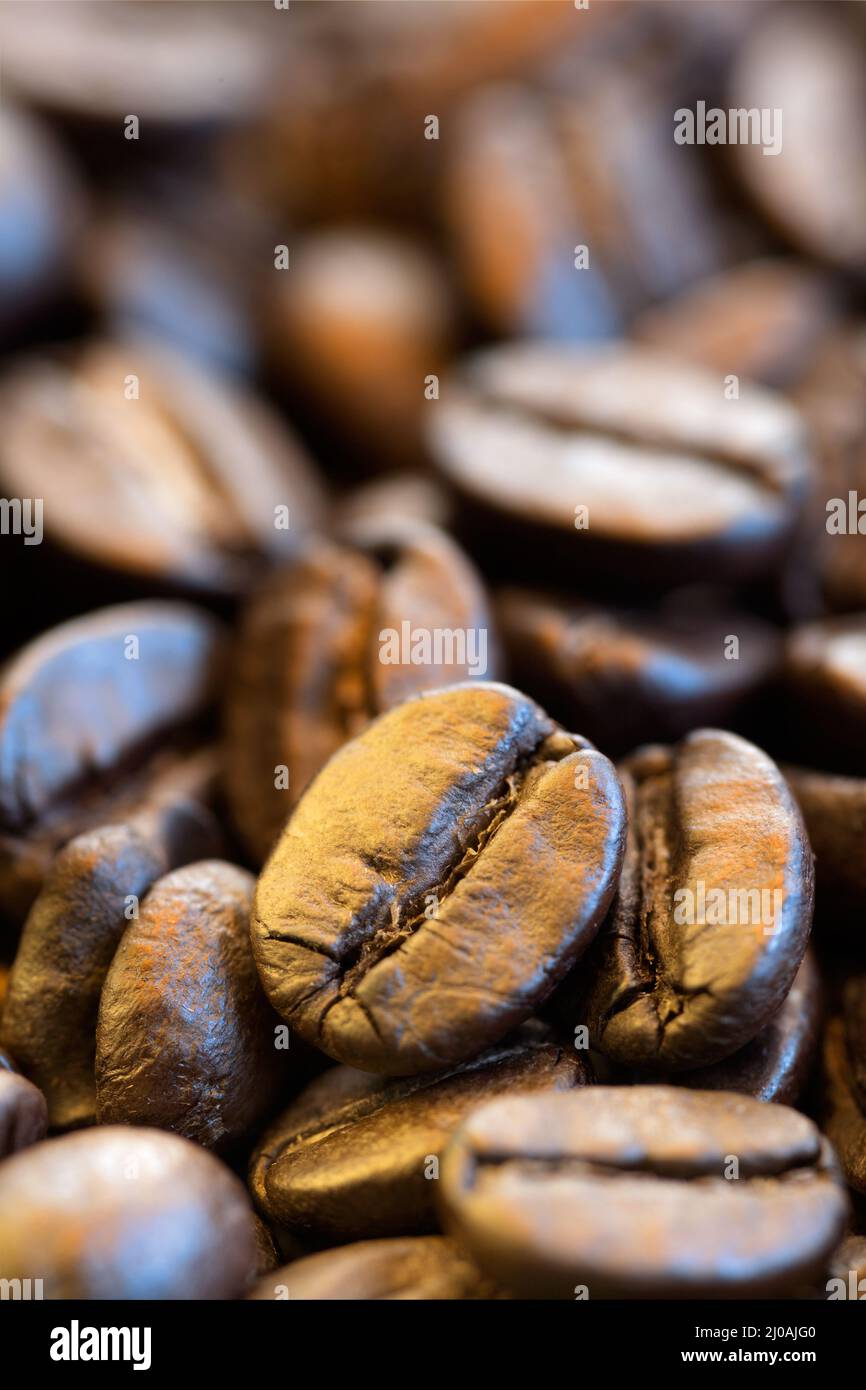 Coffee beans closeup Stock Photo - Alamy