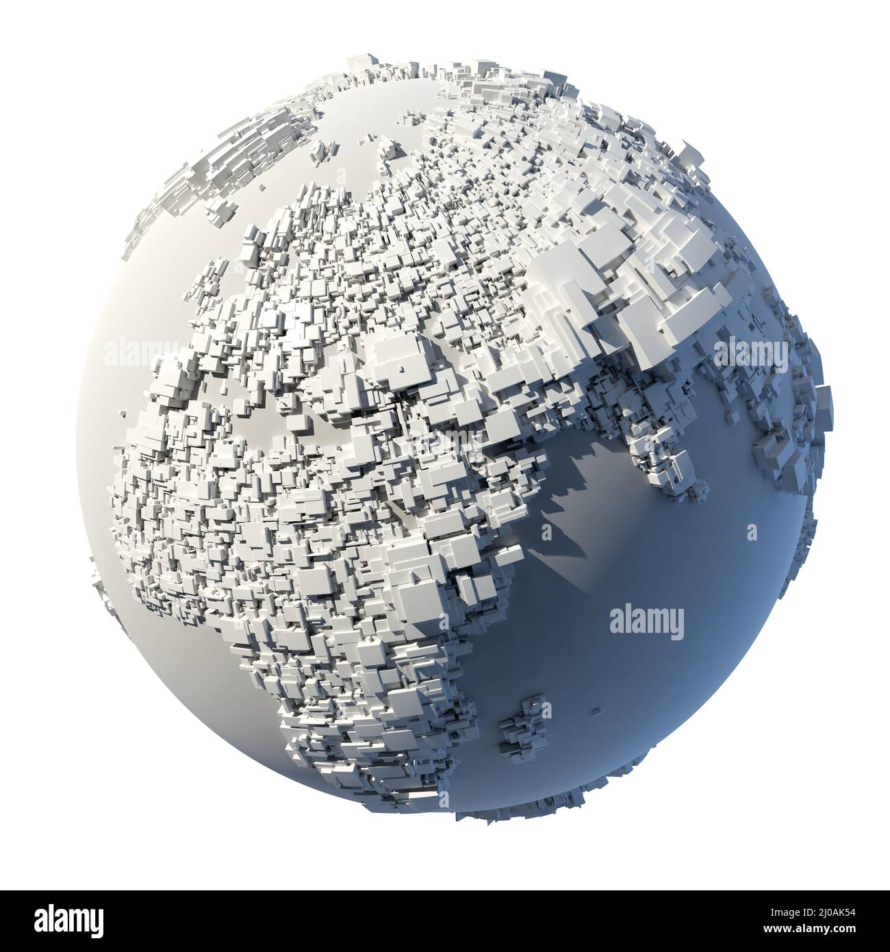 Cubic structure of the planet Earth Stock Photo - Alamy
