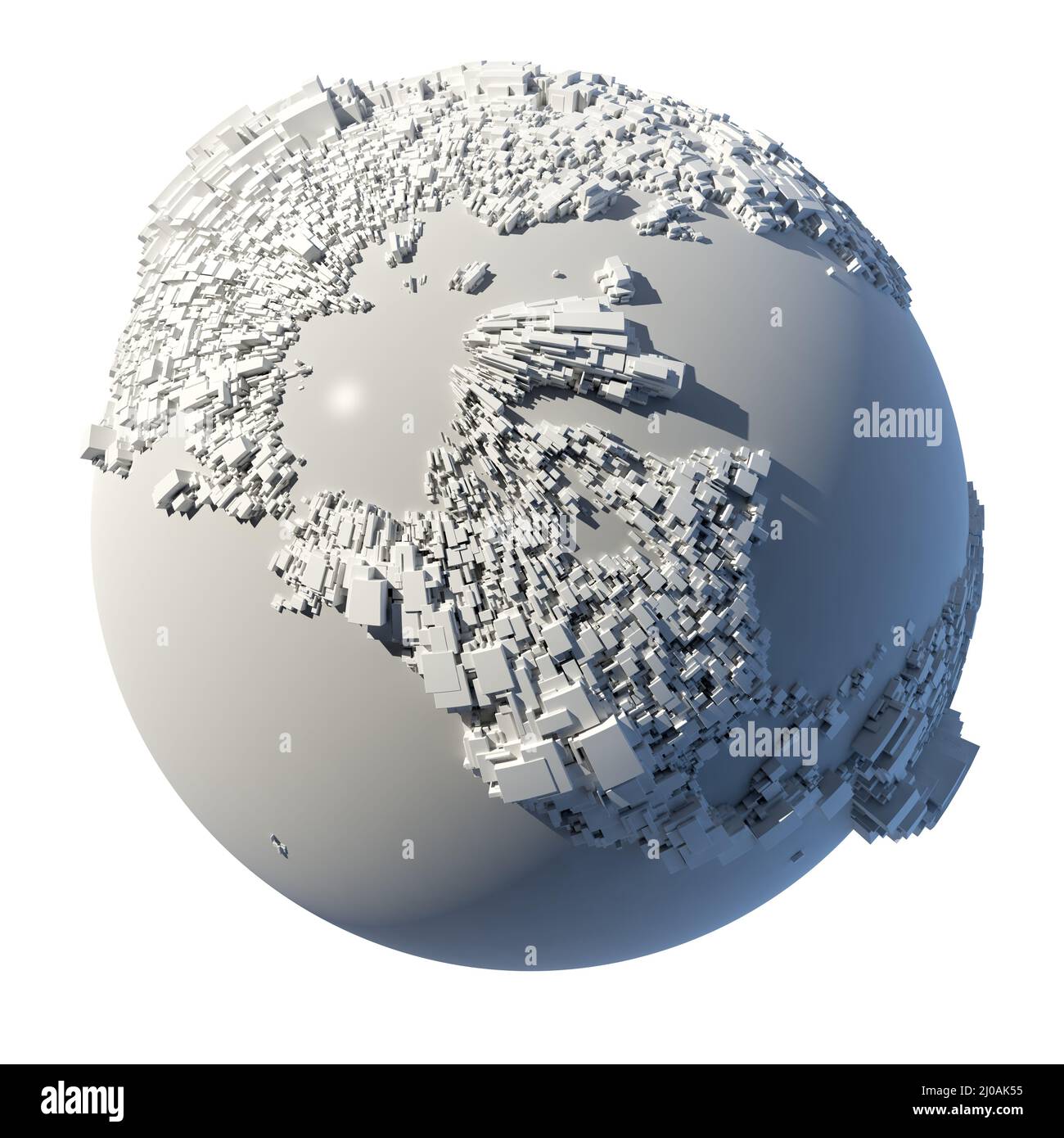 Cubic structure of the planet Earth Stock Photo - Alamy