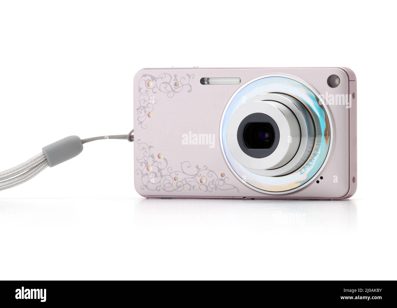 Pink digital compact camera Stock Photo - Alamy