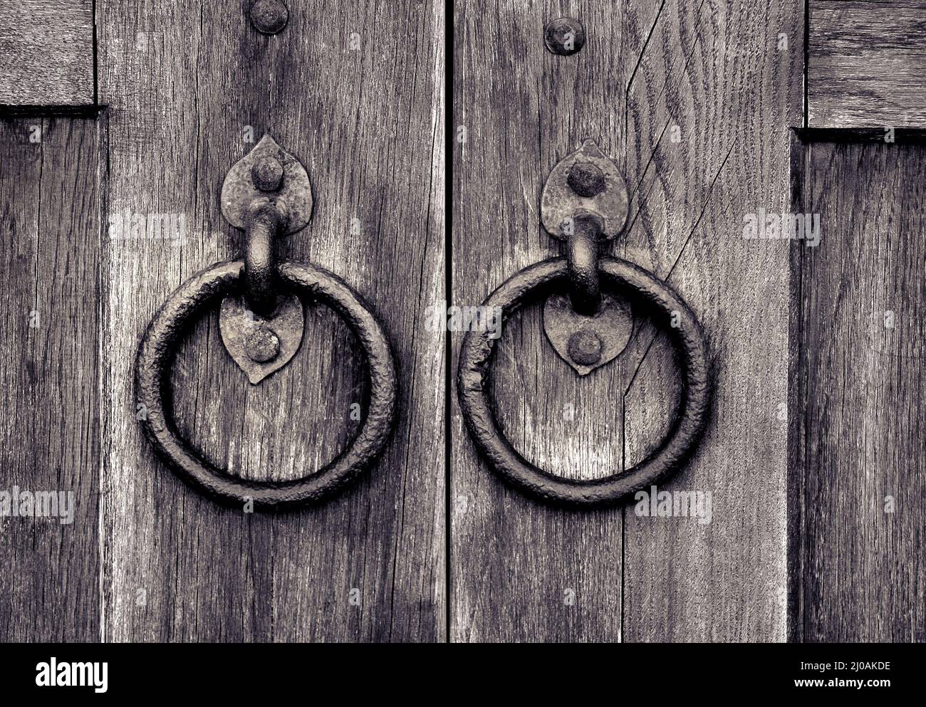 Ancient wooden gate Stock Photo - Alamy