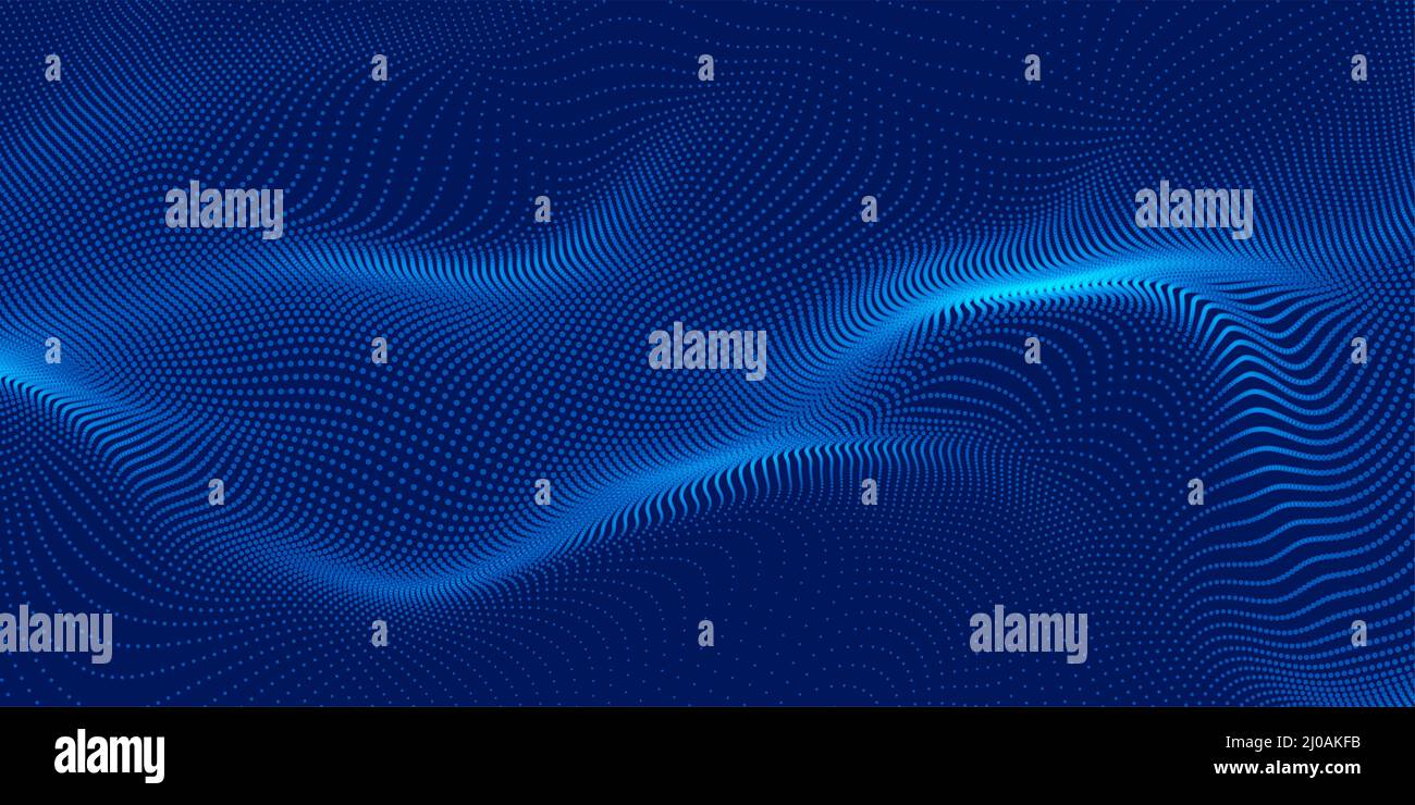 blue 3d particles background design Stock Photo - Alamy