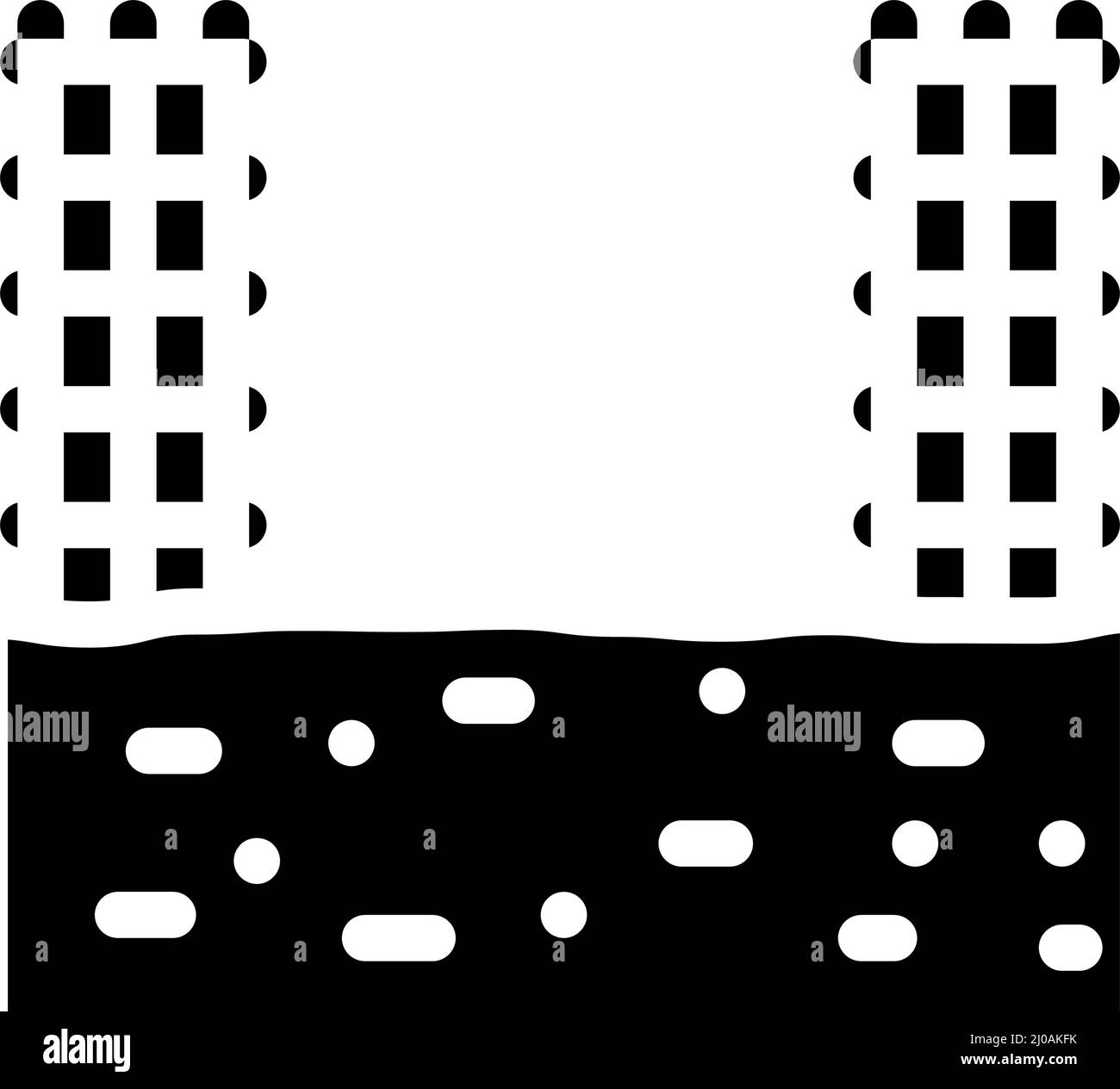 cement for building house glyph icon vector illustration Stock Vector ...