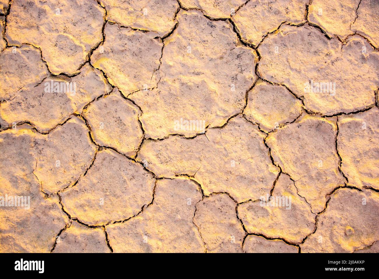 Dried lake cracks due to long drought in the Thar desert Stock Photo ...