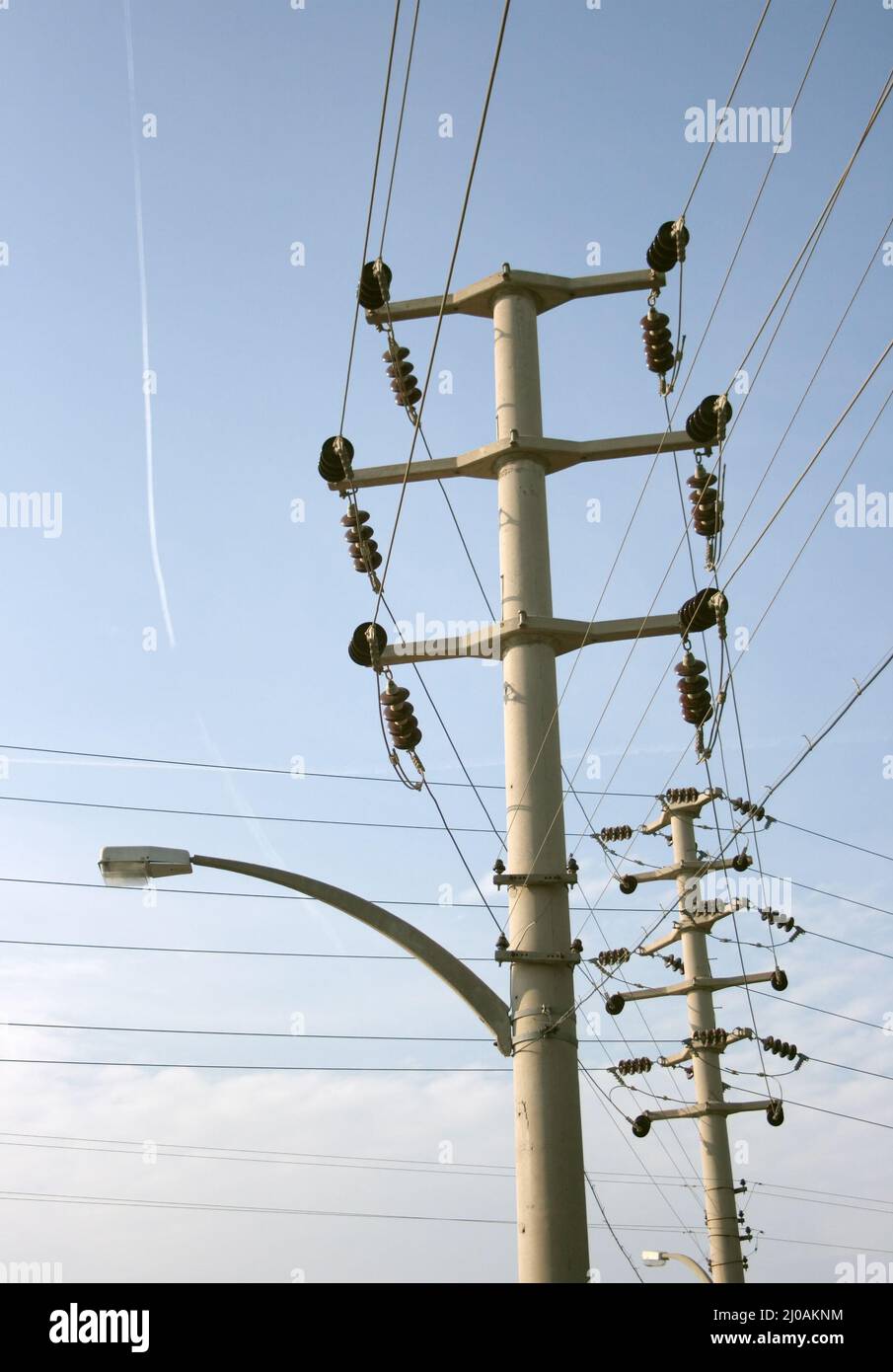 Electricity pole construction hi-res stock photography and images - Alamy