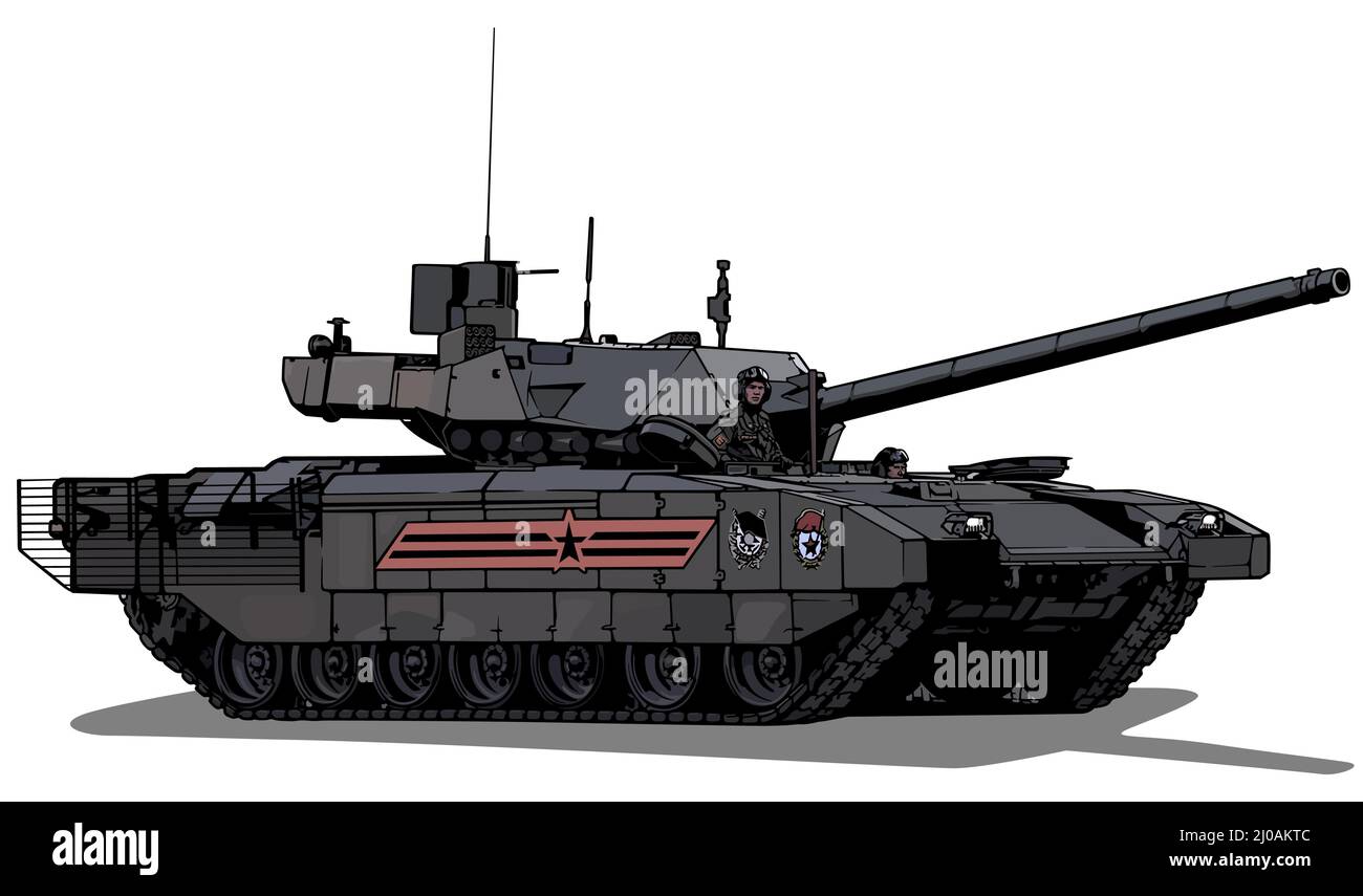 Russia t 90 tank Stock Vector Images - Alamy