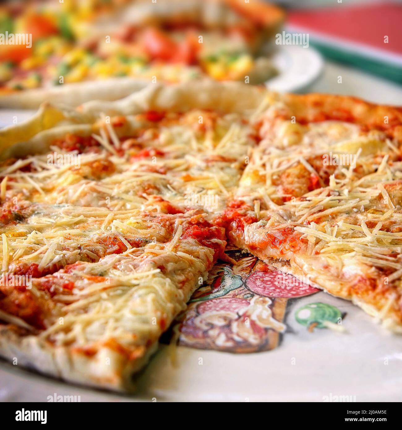Italian supreme pizza Stock Photo - Alamy