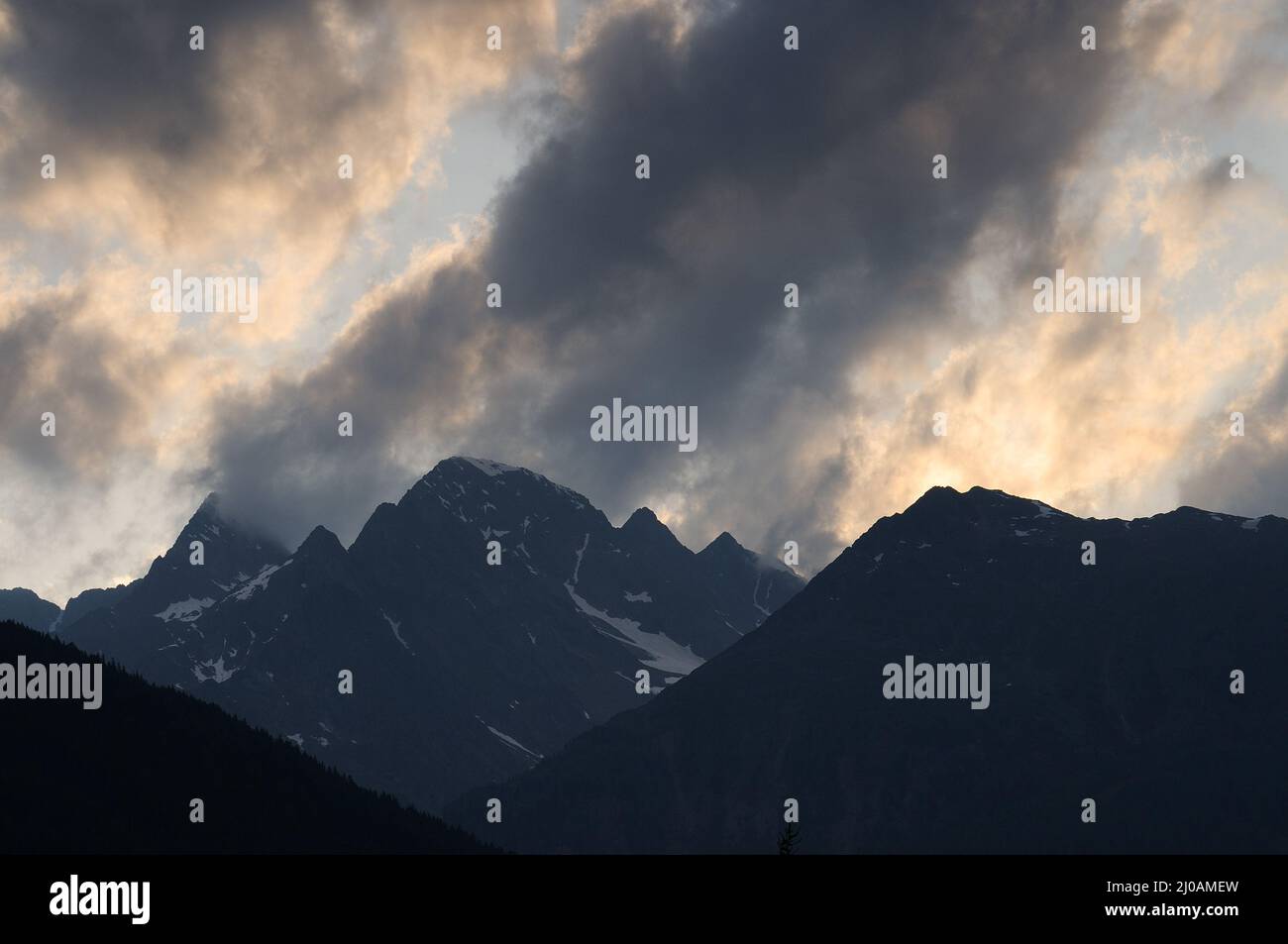 Glowing alps hi-res stock photography and images - Alamy