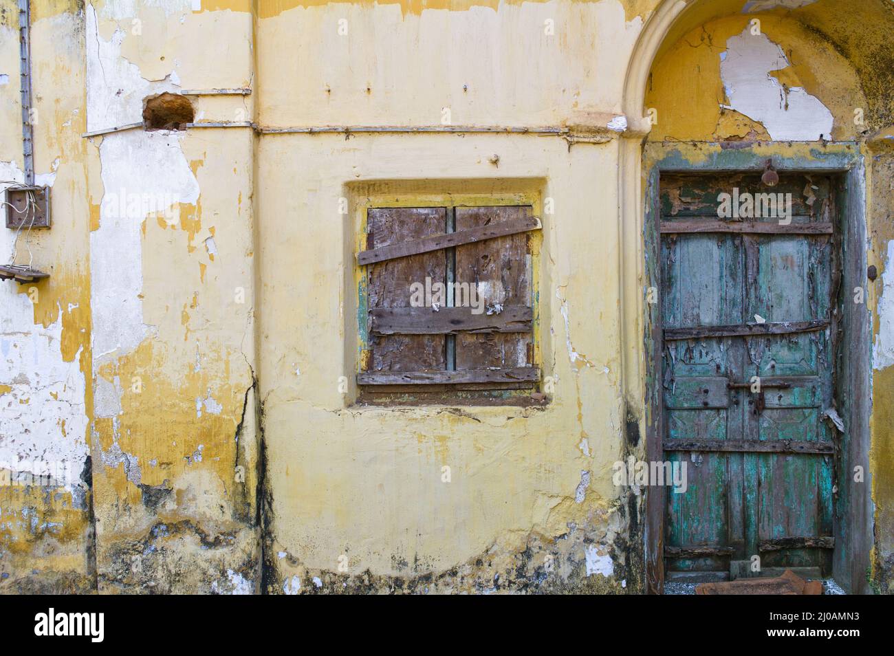 Boarded up Window and Door Stock Photo - Alamy