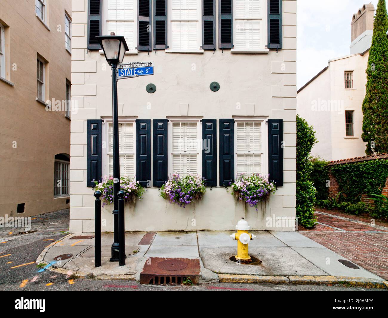 Building and street sign Stock Photo - Alamy