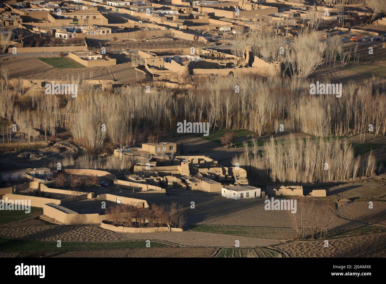 Bamiyan. 17th Mar, 2022. Photo taken on March 17, 2022 shows a view of ...