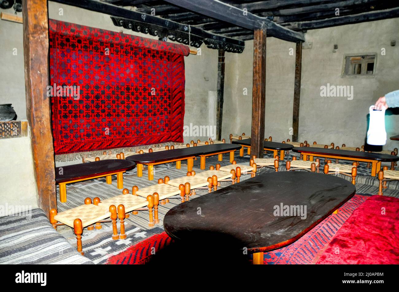 Interior of the historical Baltit fort in the Hunza valley, Karakoram ...