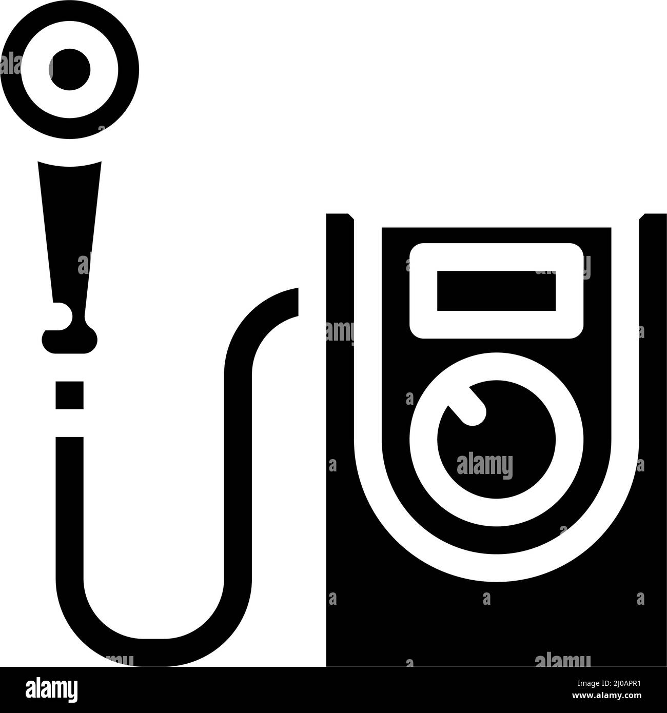 mobile shower glyph icon vector illustration Stock Vector Image & Art ...