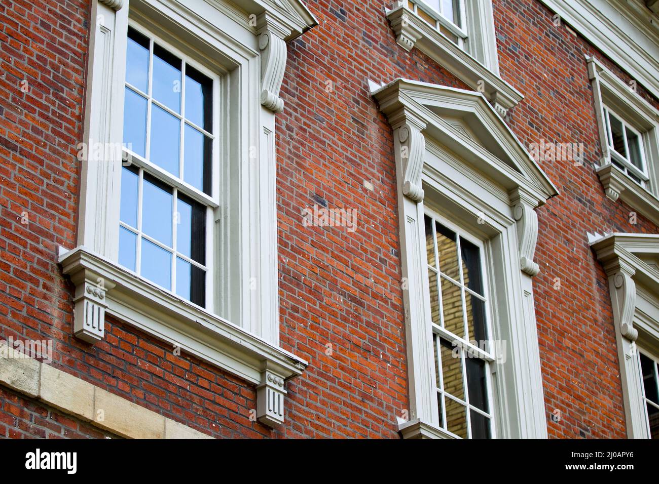 Low angle shot of reflection on windows Stock Photo - Alamy