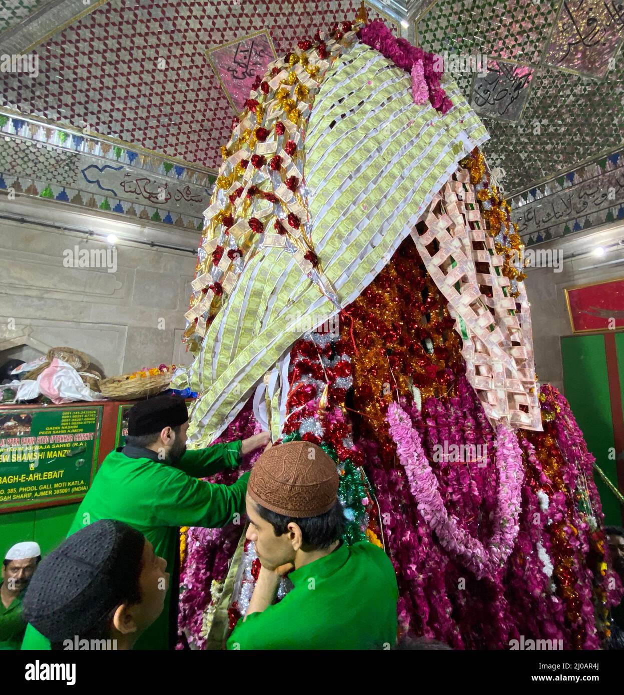 Indian Muslim offer Prayer During Muharram inside the Shrine of Sufi ...
