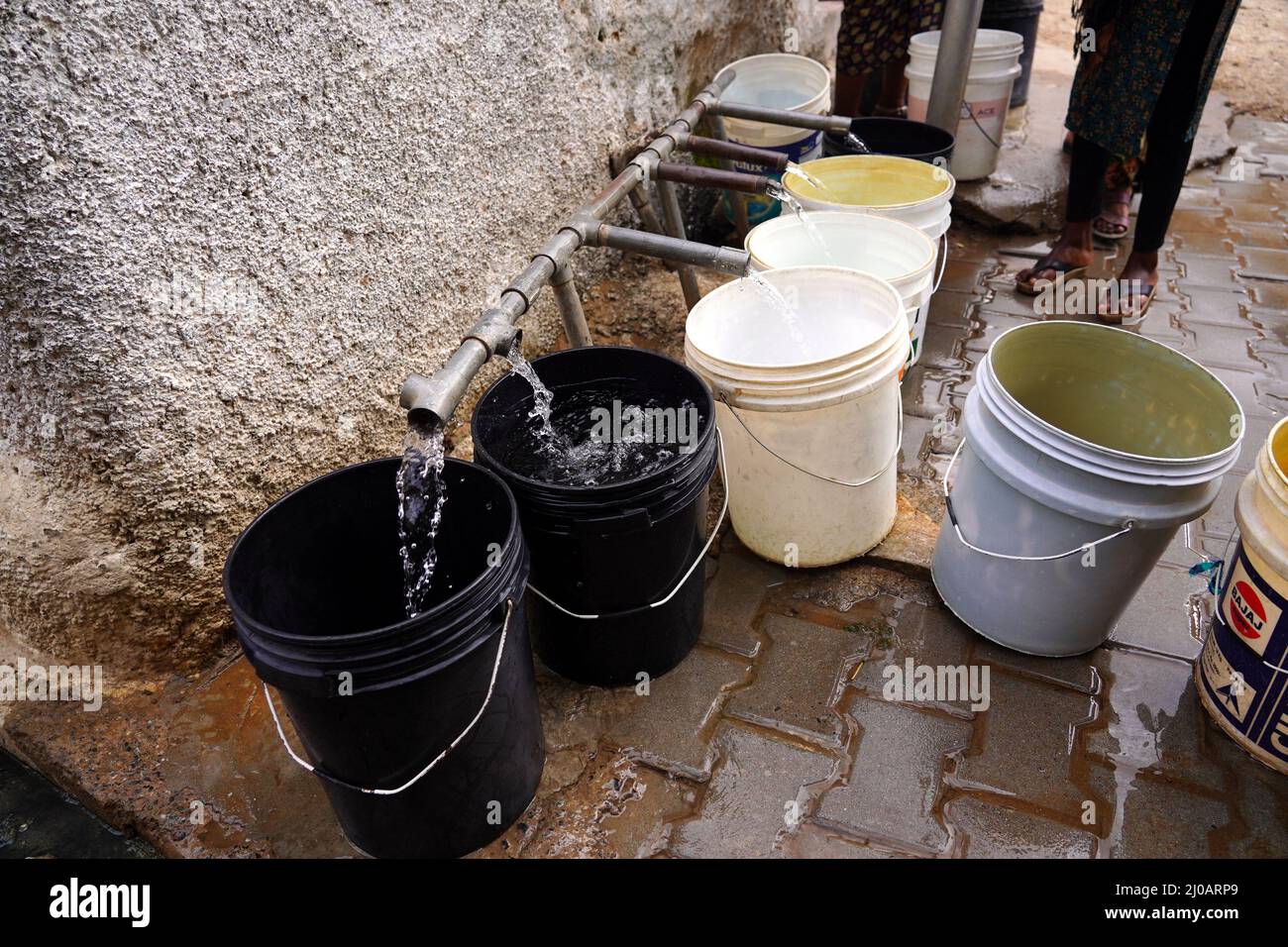 Piped water india hi-res stock photography and images - Alamy