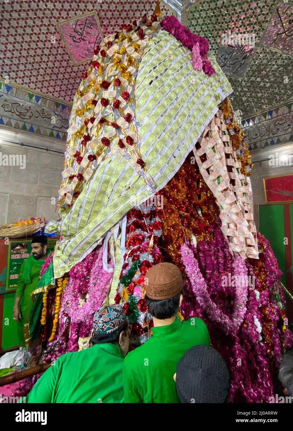 Indian Muslim offer Prayer During Muharram inside the Shrine of Sufi ...