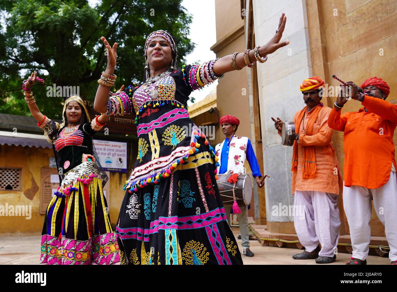 A Rajasthani Folk Artist Performs "Kalbeliya Dance" during the ...