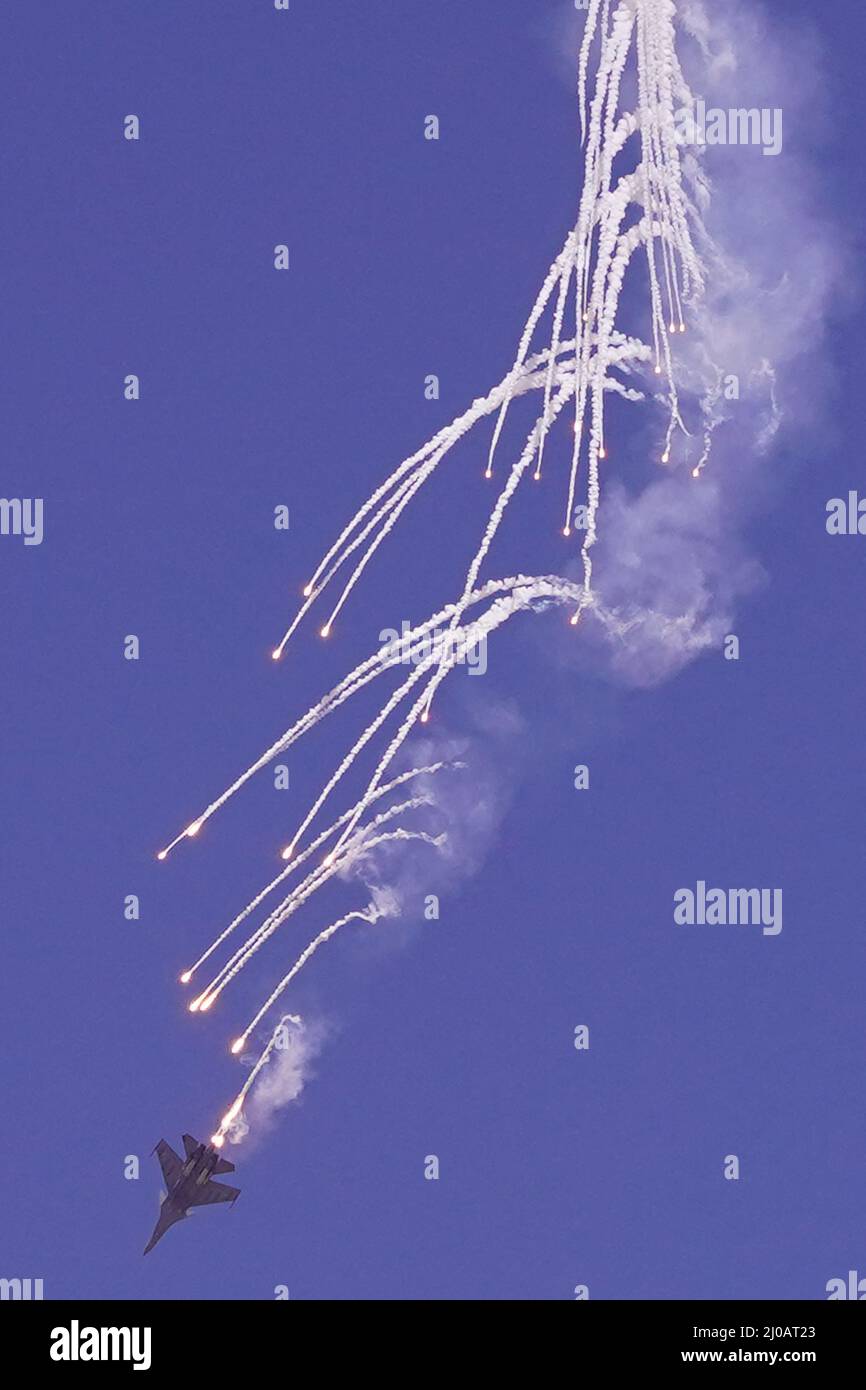 Indian Air Force (IAF) organises a Fire Power Demonstration during a ...