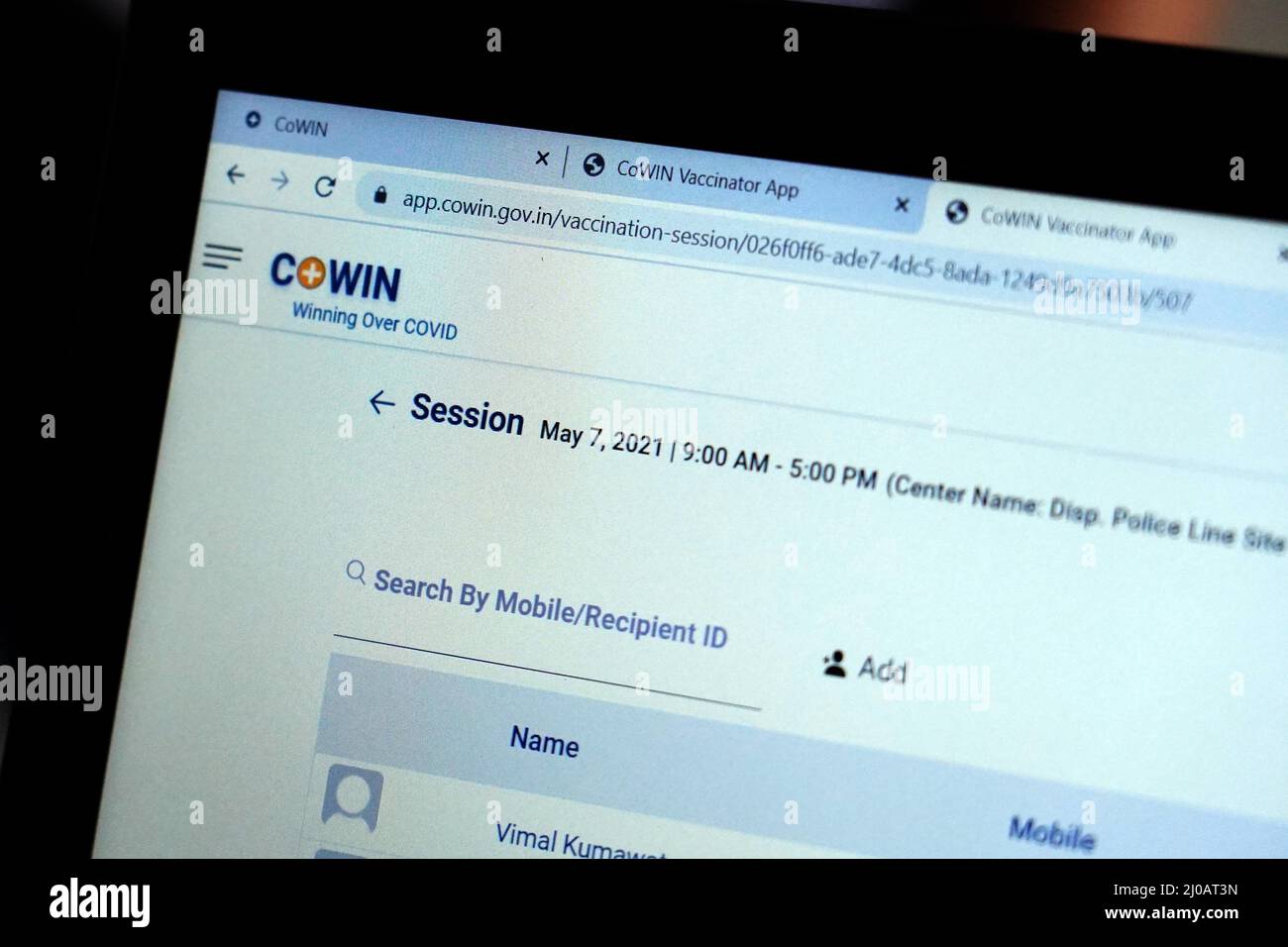 India cowin hi-res stock photography and images - Alamy