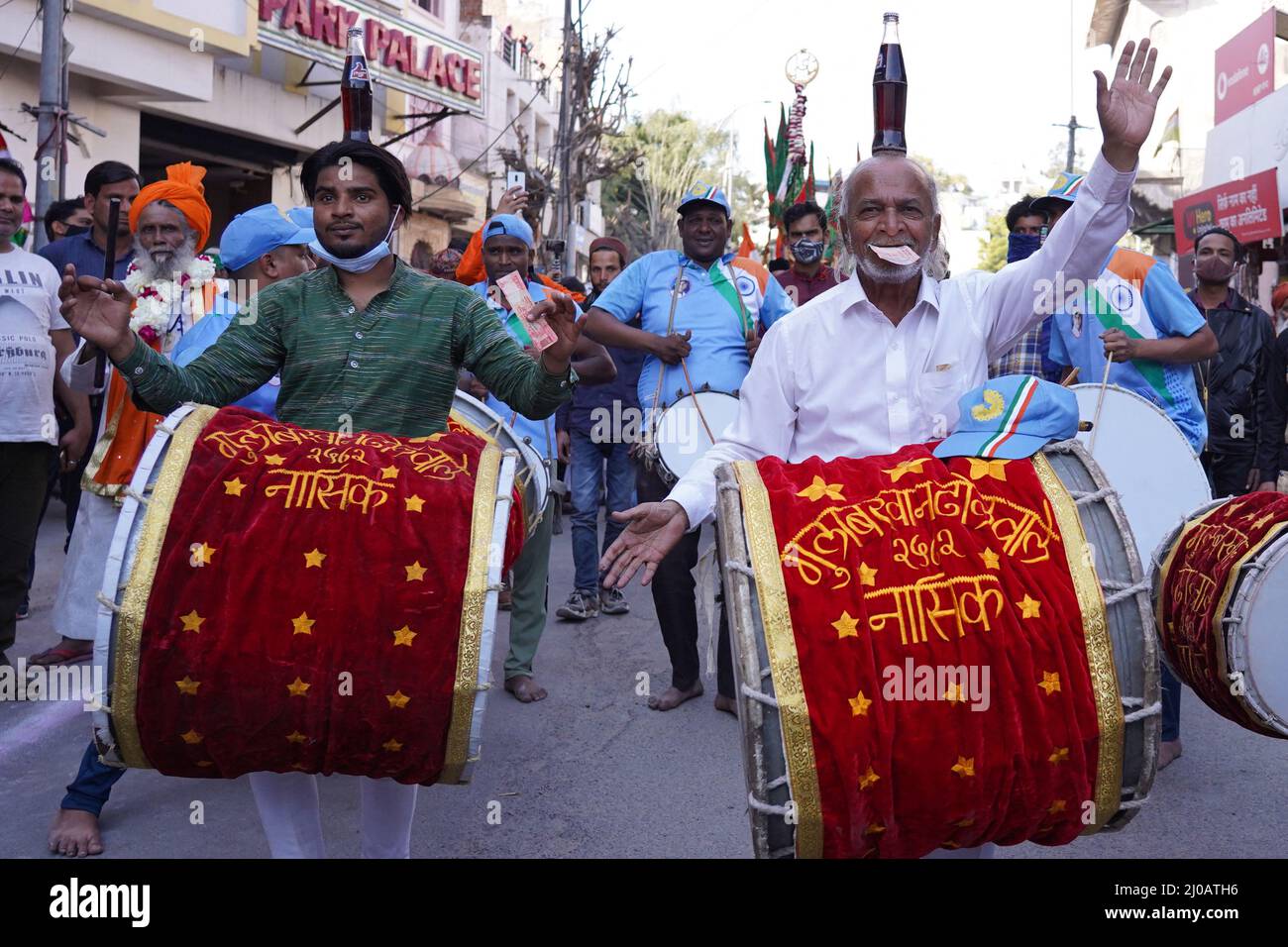 An Indian Drummer performs Dance during takes part in the religious ...