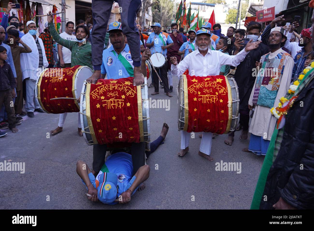 An Indian Drummer performs Dance during takes part in the religious ...