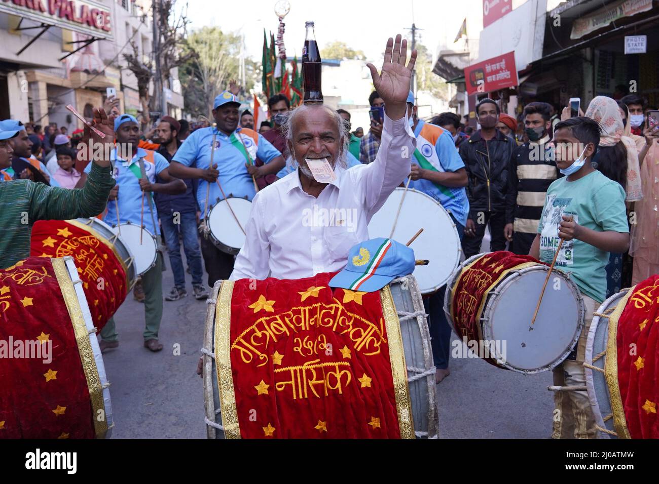 An Indian Drummer performs Dance during takes part in the religious ...