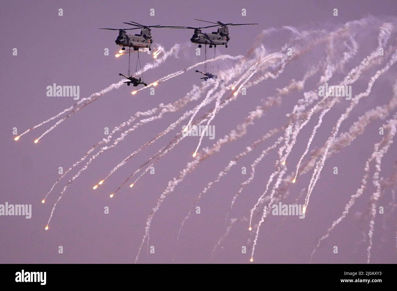 Indian Air Force (IAF) organises a Fire Power Demonstration during a ...