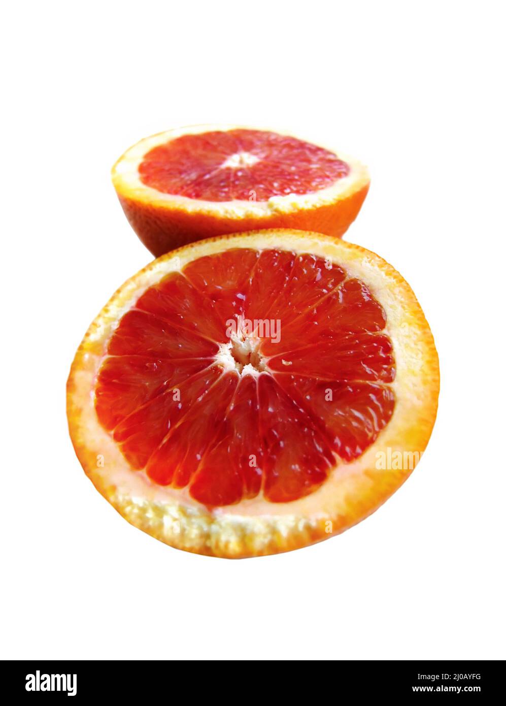 Red orange slices Cut Out Stock Images & Pictures - Alamy