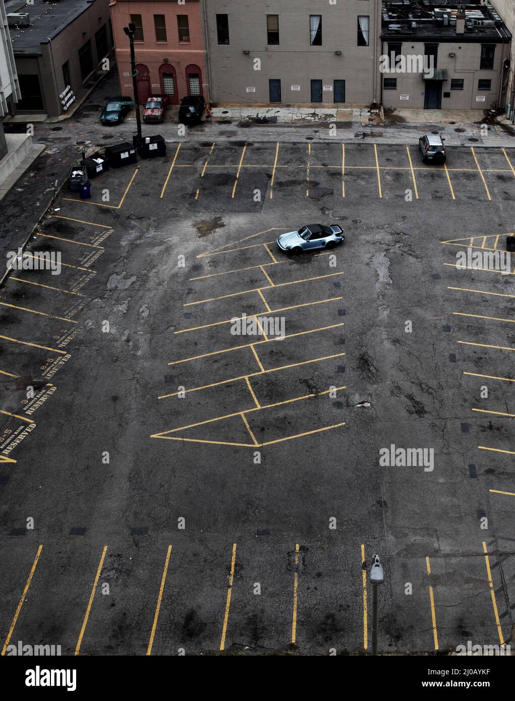 Empty parking lots car hi-res stock photography and images - Alamy